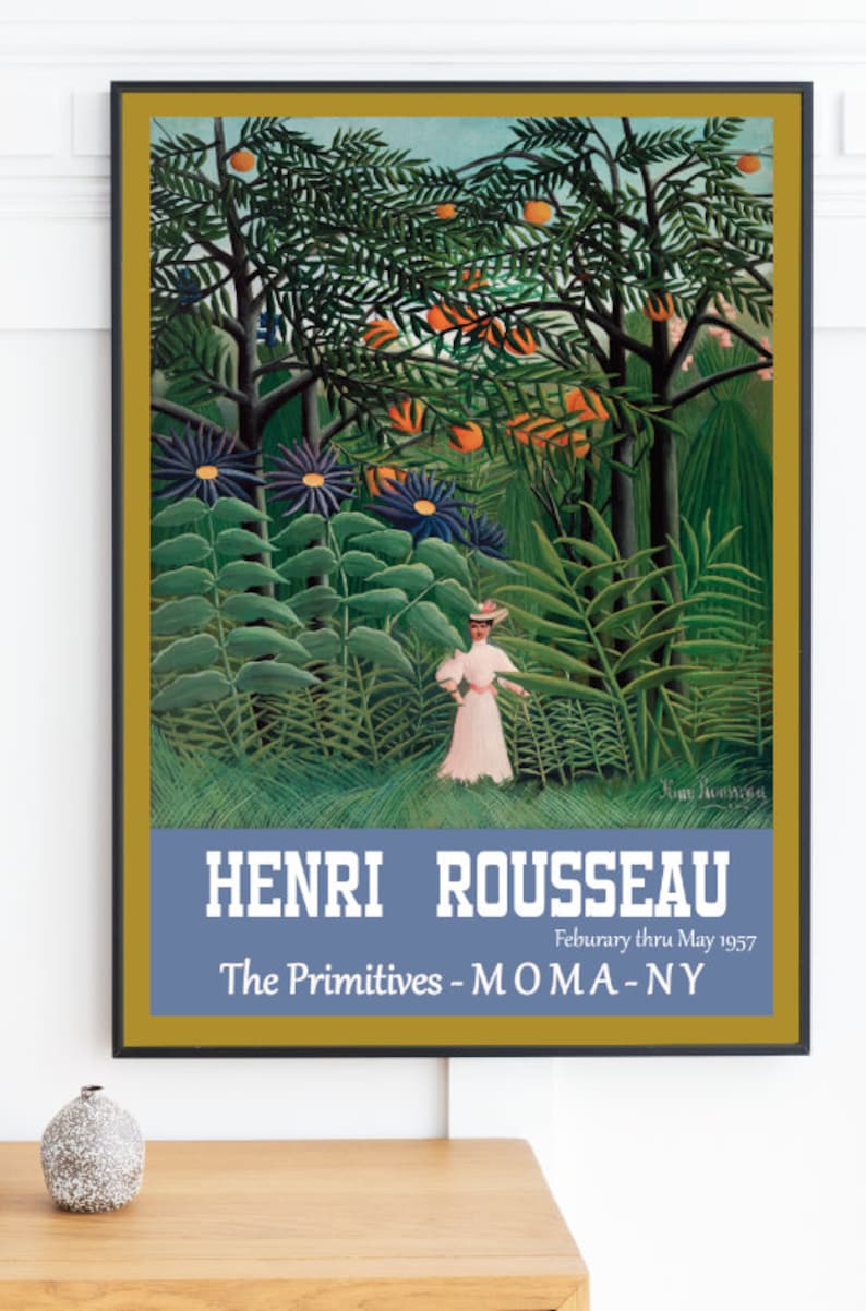 HENRI ROUSSEAU POSTER 1957 - Etsy
