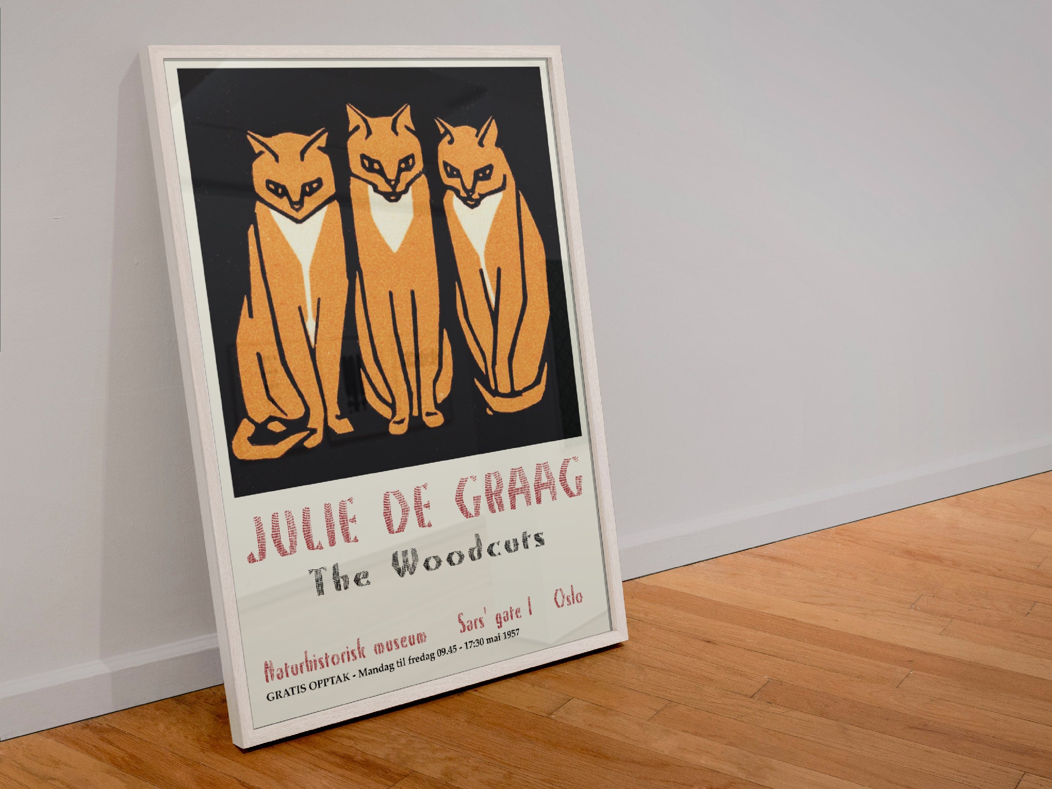 JULIE DE GRAGG 1965,cat Poster,fine Art Poster,gallery Poster ...