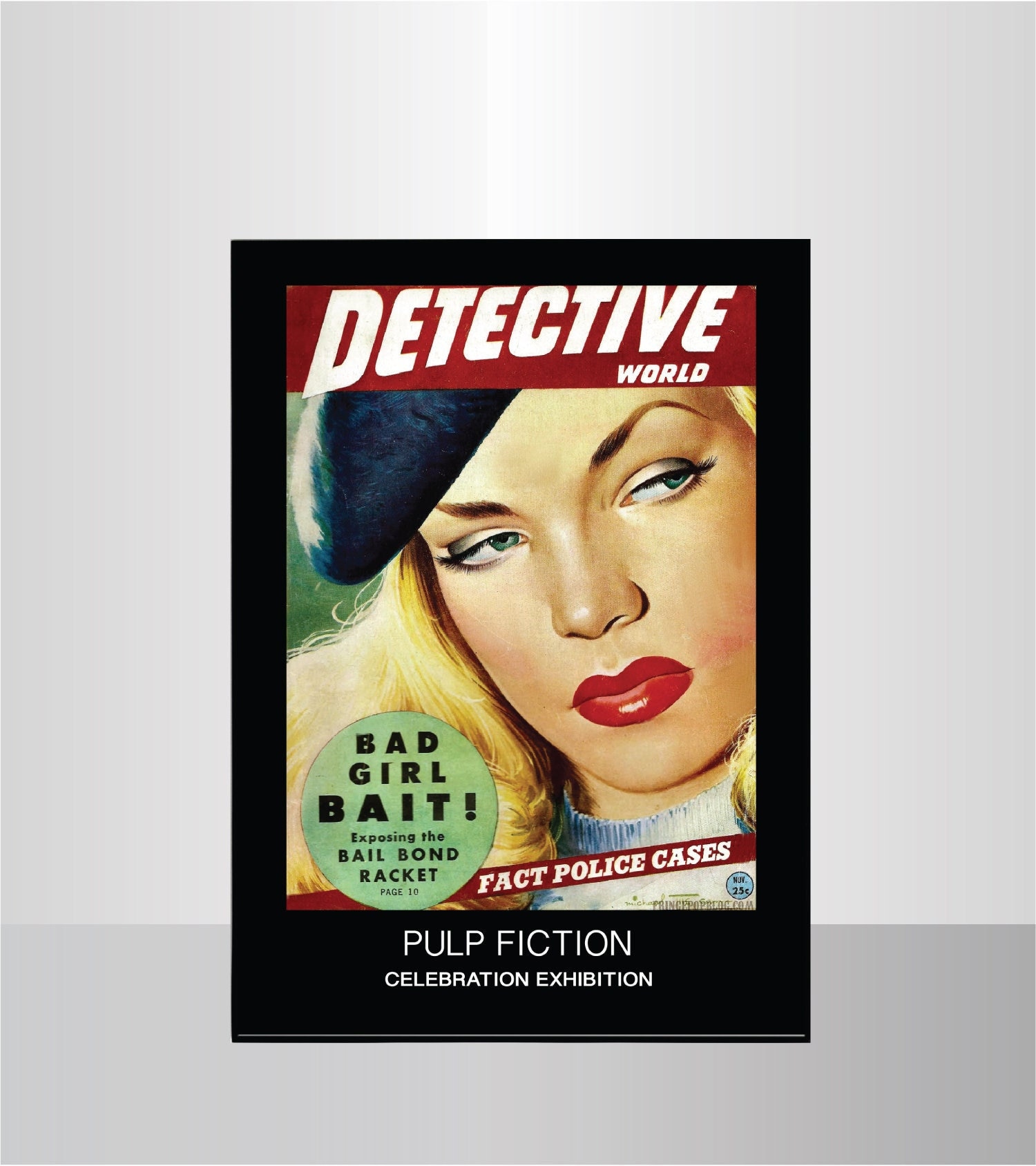 Giclée Prints DETECTIVE WORLD POSTER 1940's,Pulp Fiction Print,Femme ...