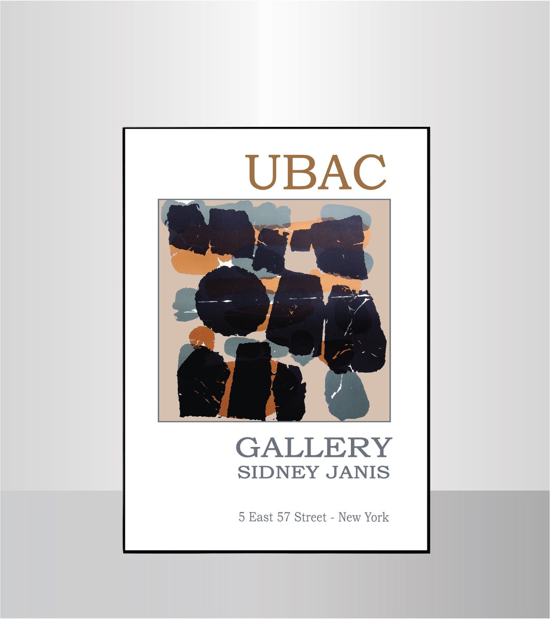 RAOUL UBAC Poster,art,exhibition Poster,art Print-modern Art,abstract ...