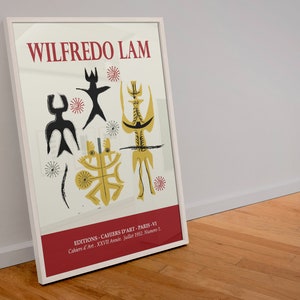 WILFREDO LAM POSTER 1952,lam Poster,wilfredo Lam Poster,wilfredo Lam ...