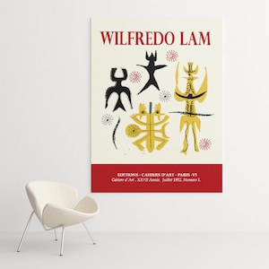 WILFREDO LAM POSTER 1952,lam Poster,wilfredo Lam Poster,wilfredo Lam ...