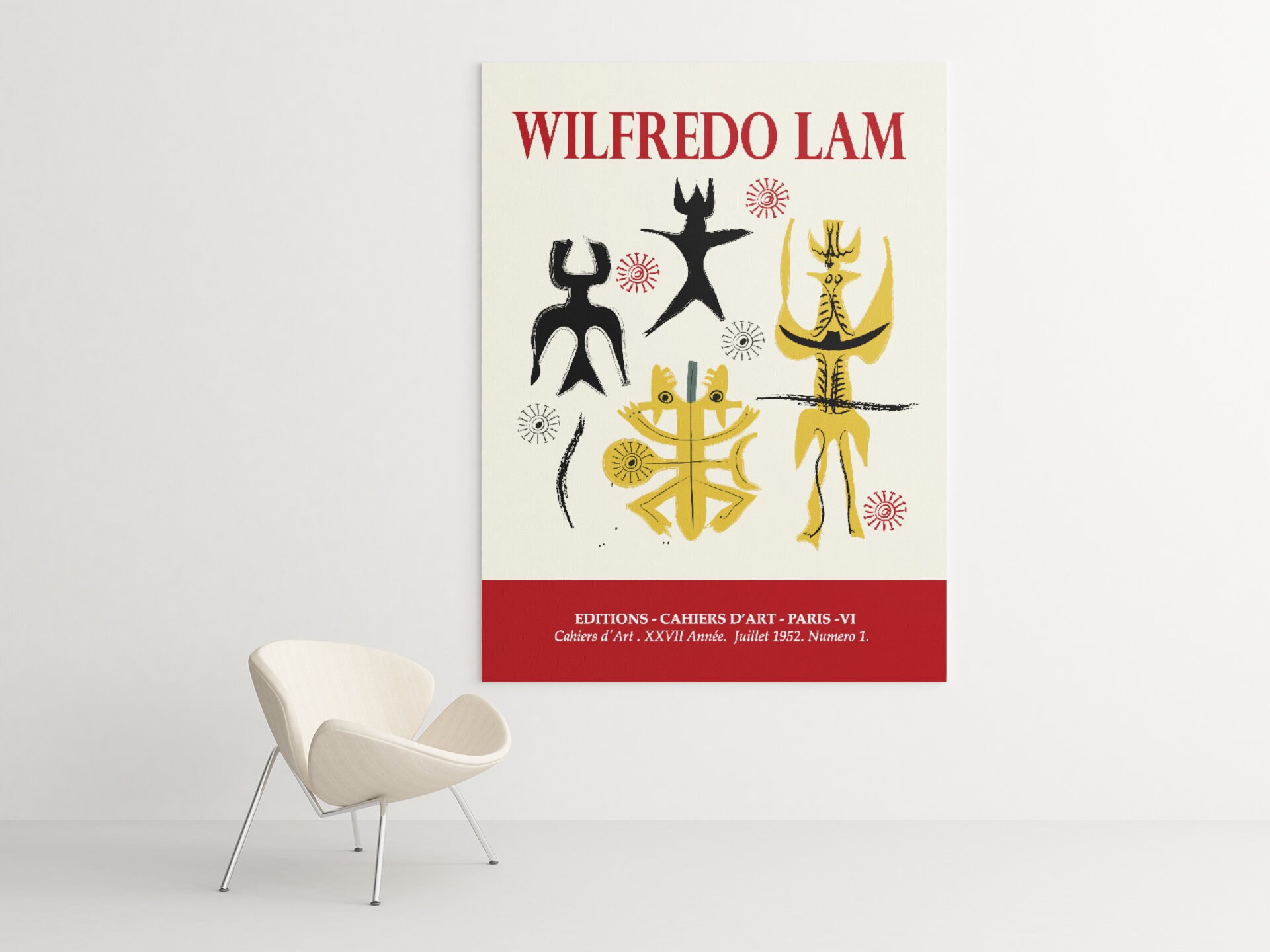 WILFREDO LAM POSTER 1952,lam Poster,wilfredo Lam Poster,wilfredo Lam ...
