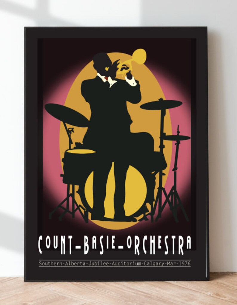 COUNT BASIE JAZZ 1976,music Poster,jazz Poster,vintage Jazz Art,music ...