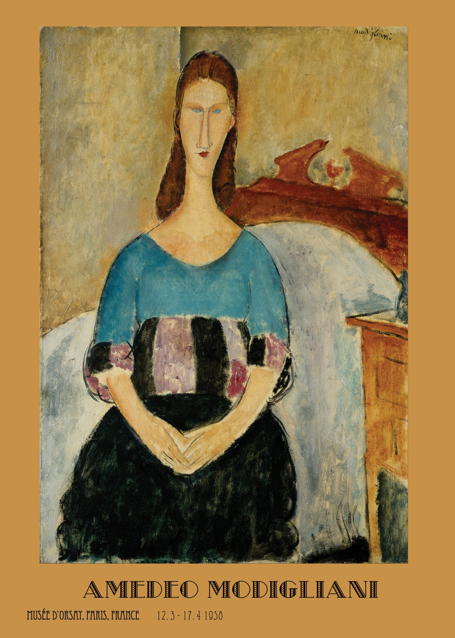 AMEDEO MODIGLIANI POSTER 1958,modigliani Art Print,modigliani Art ...