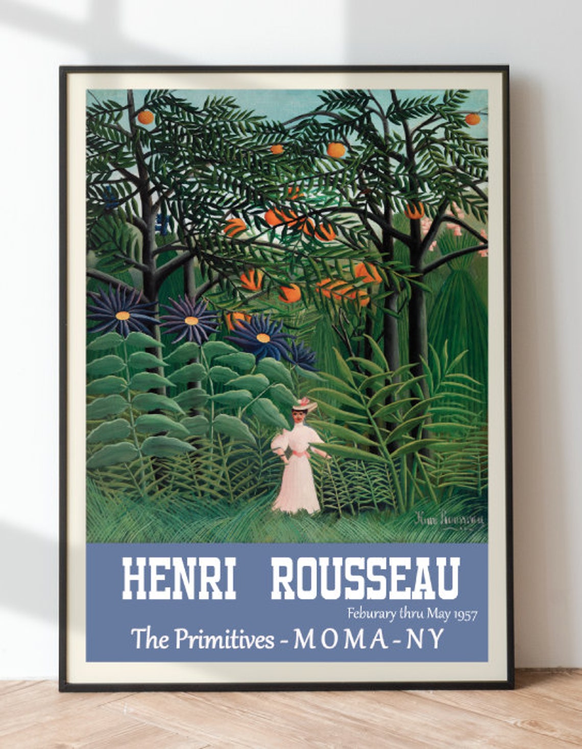 HENRI ROUSSEAU POSTER 1957 | Etsy