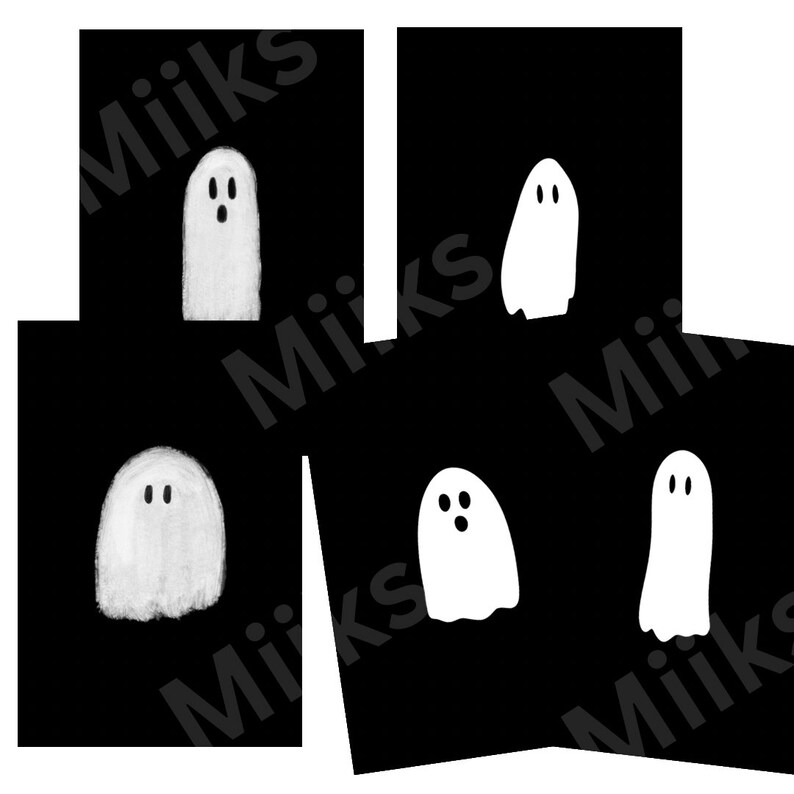 Ghost Wall Art Print (5 Different Prints) / 4x6, 8 X10 - Etsy