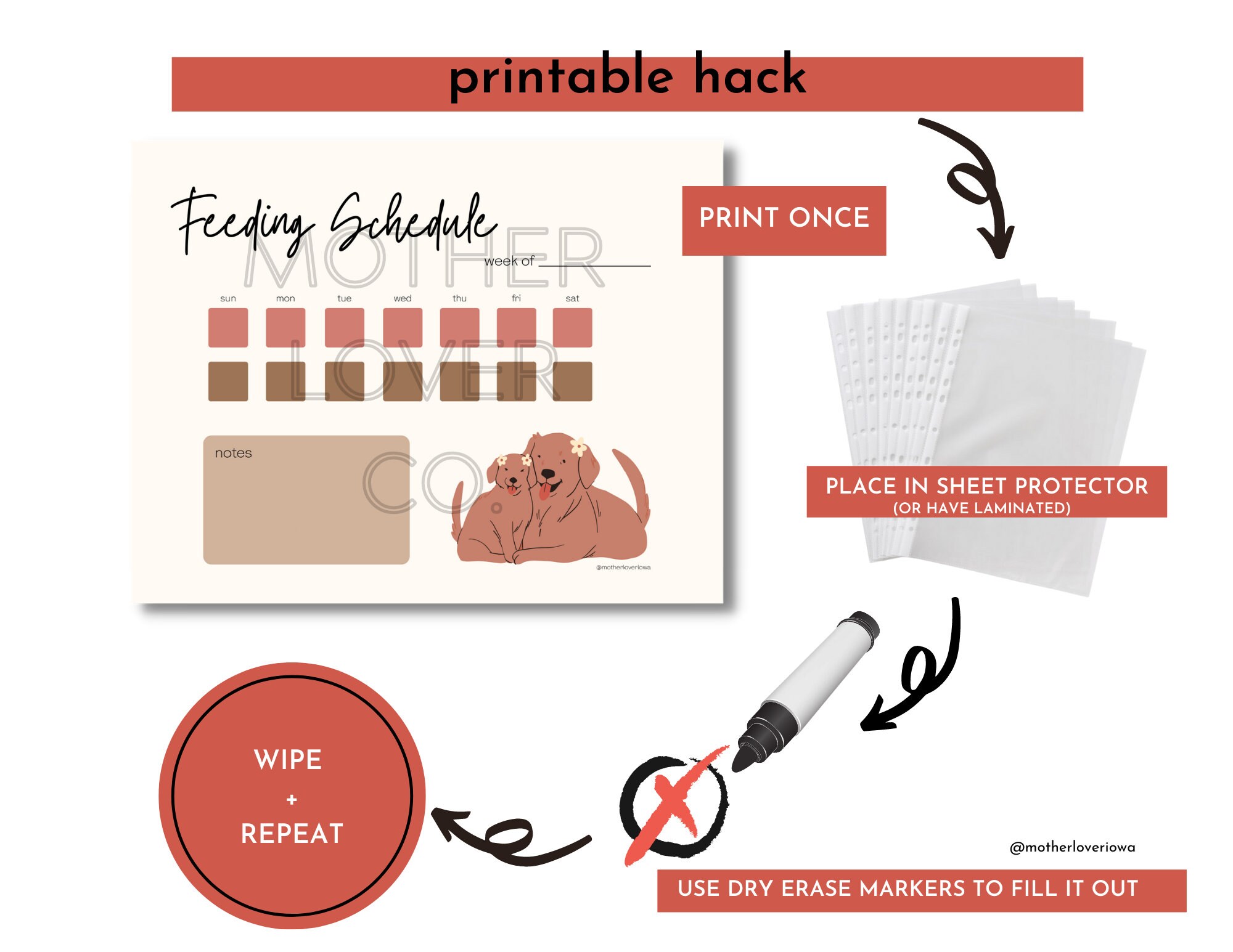 PRINTABLE Puppy Dog Planner, Dog Tracker Checklist, Pet Planner, Dog ...