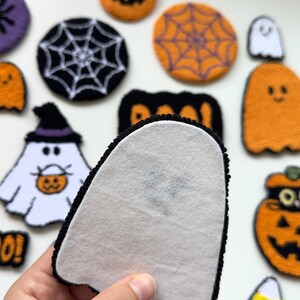 Handmade Halloween Coffee Coasters | Cute Ghosts and Pumpkins | Punch ...