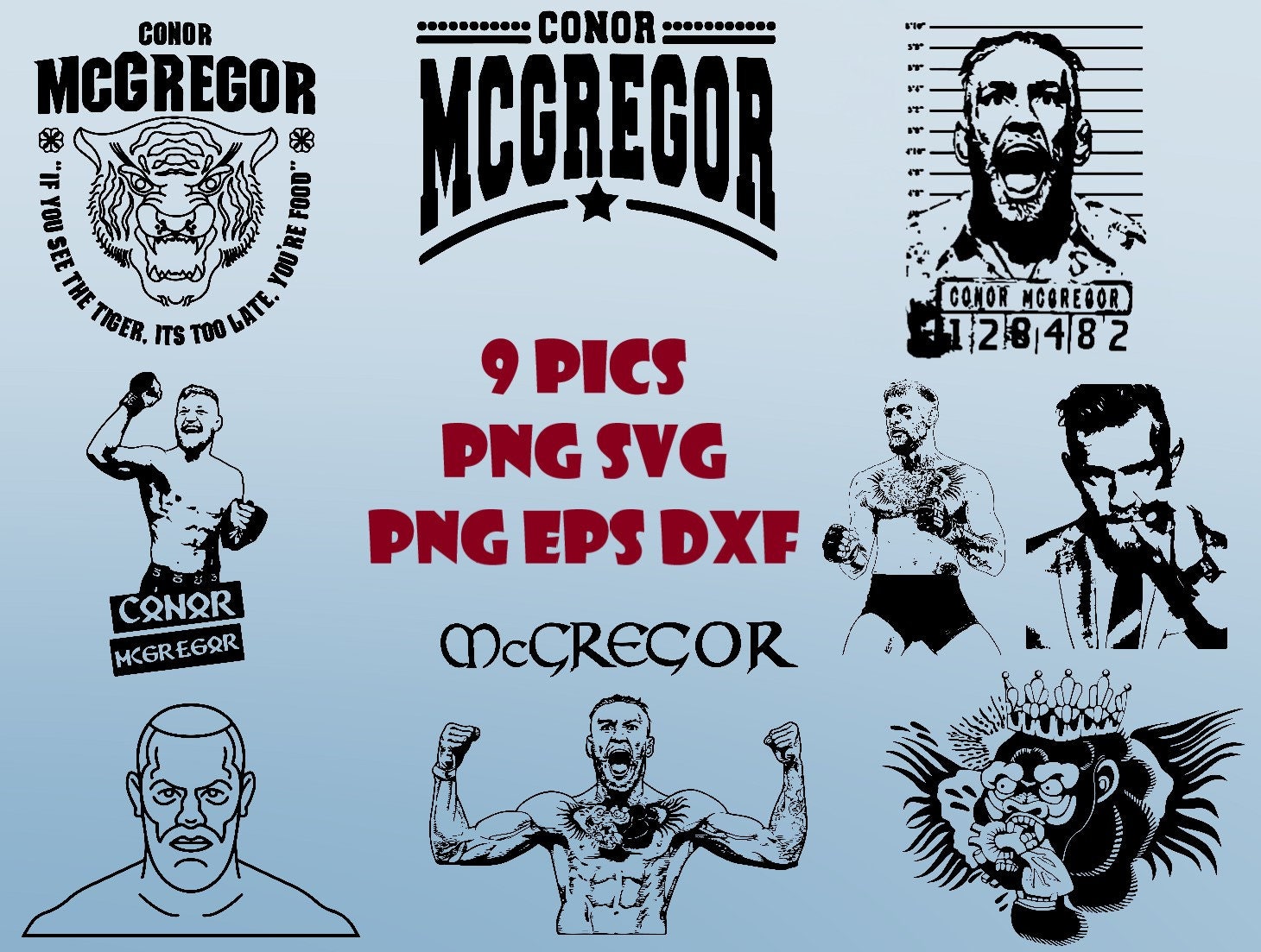 Conor mcgregor svg conor mcgregor impression conor mcgregor | Etsy