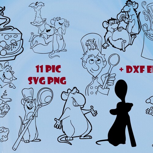 Remy Svg Mouse Png Shirt Files for Cricut and Silhouette - Etsy