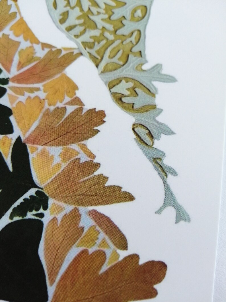 Angel. Pressed Leaves, Pressed Flowers. Print From Original Artwork ...
