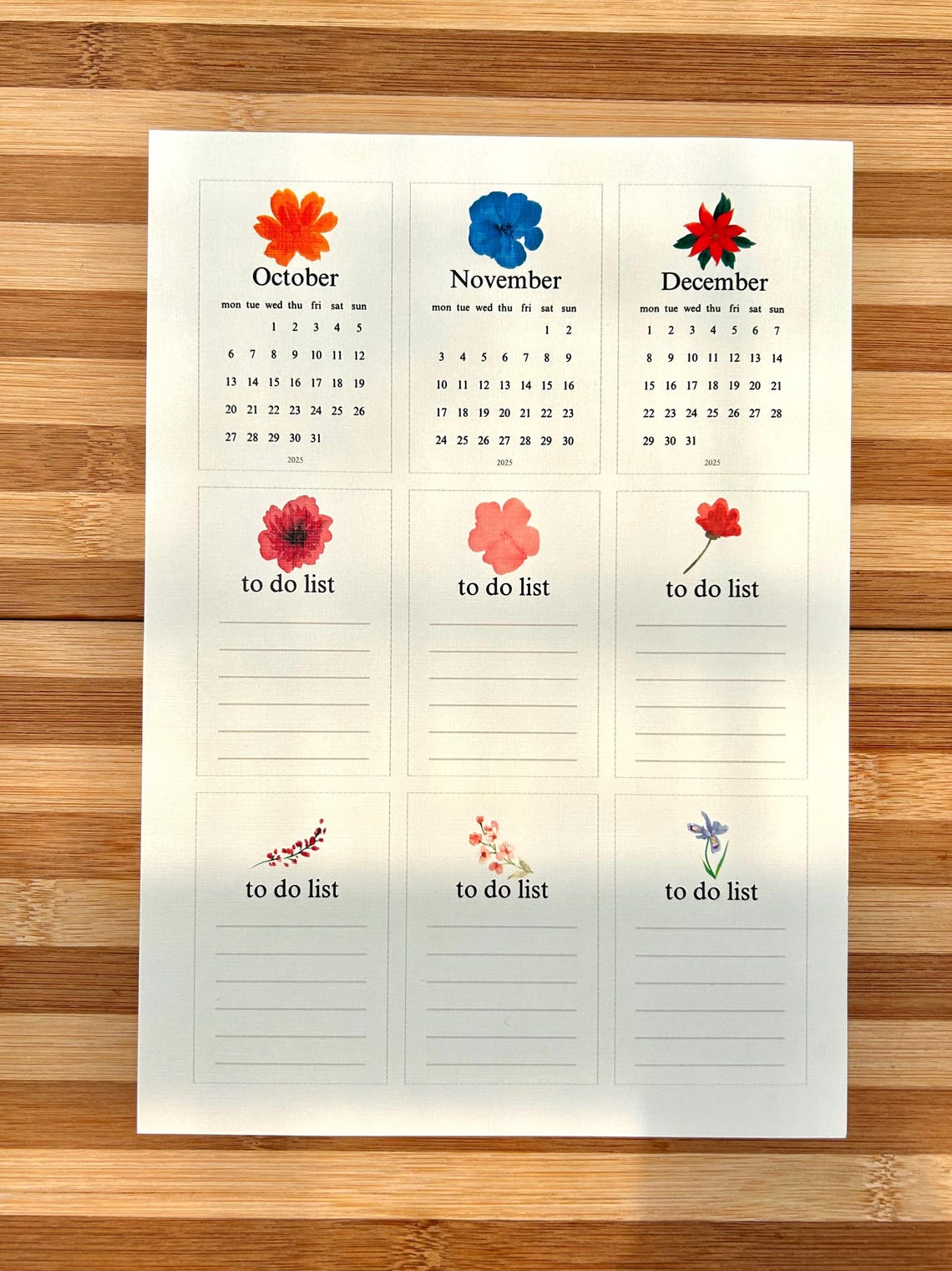Phone Calendar 2025 | Mini Calendar | Monthly Planner | Minimalist ...