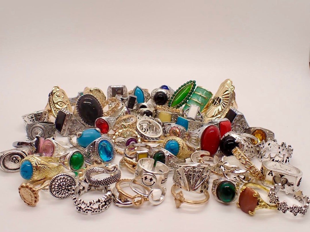 Mystery Pack of Rings, Rings, Vintage Rings, Statement Rings, Ring Set ...