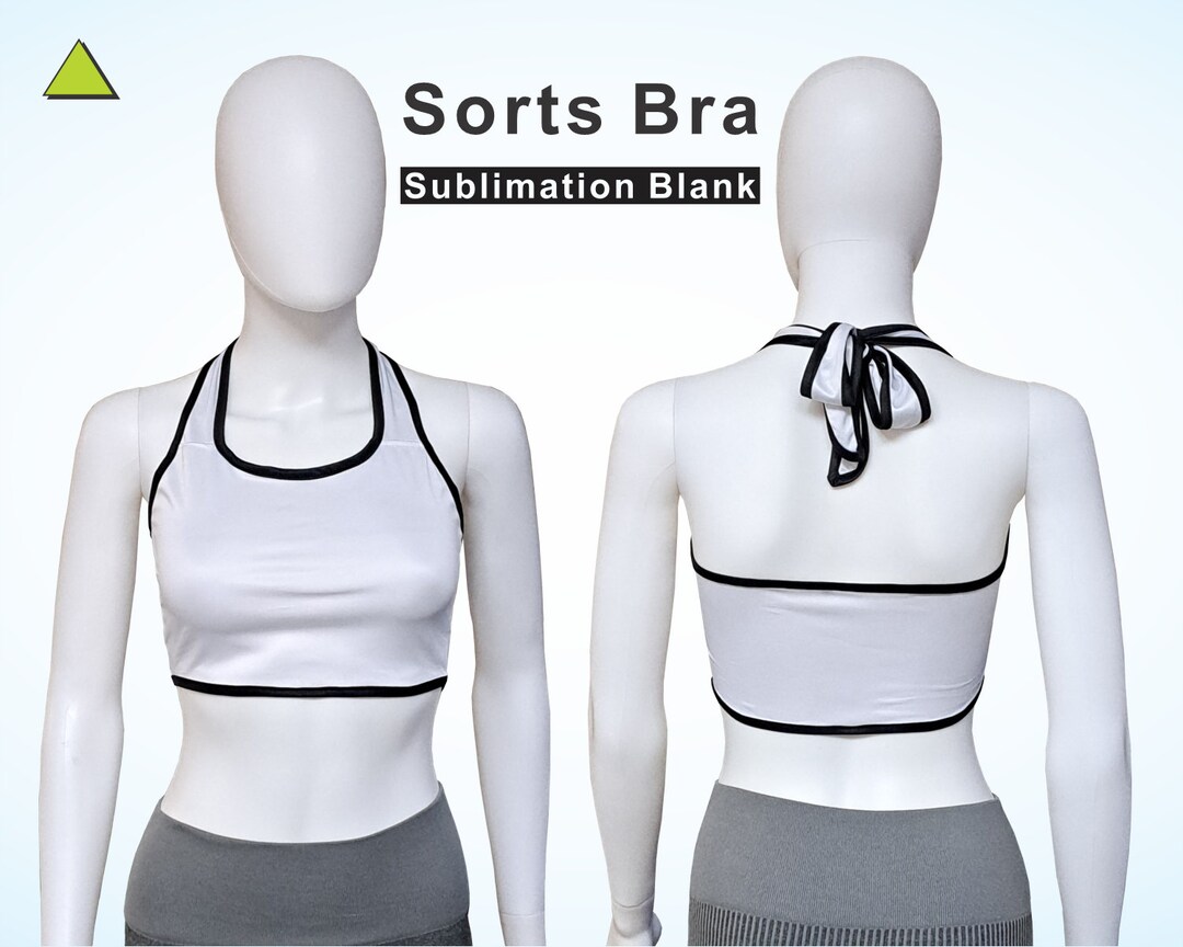 Sublimation Blank Sports Bra With Adjustable Neck Straps FWB09 S,M,L,XL ...