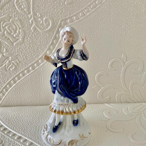 Vintage Royal Porcelain Figurine/ Blue and White - Etsy