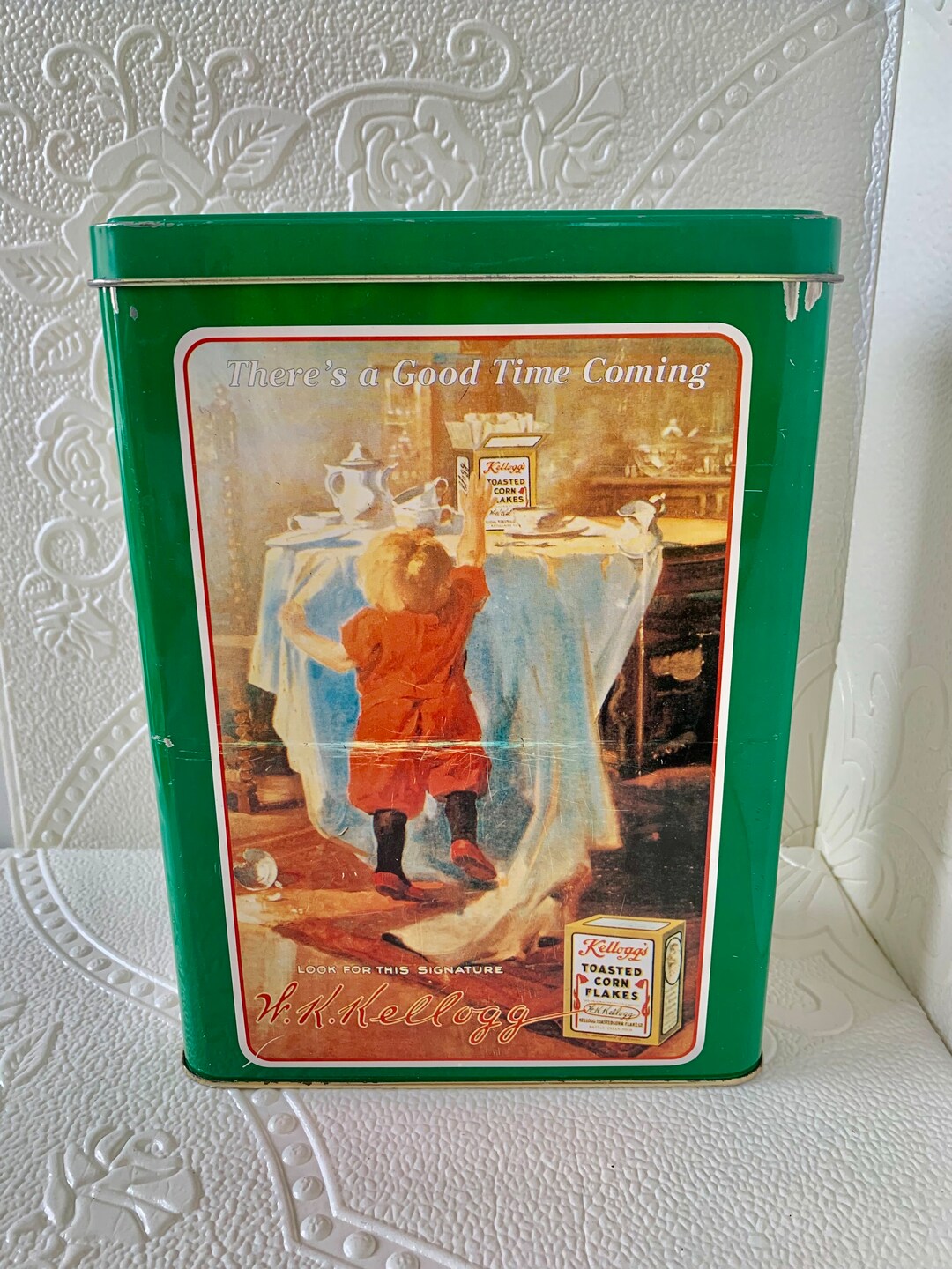Kellogg’s Corn Flakes Retro Vintage Storage Tin Jar Box - Etsy
