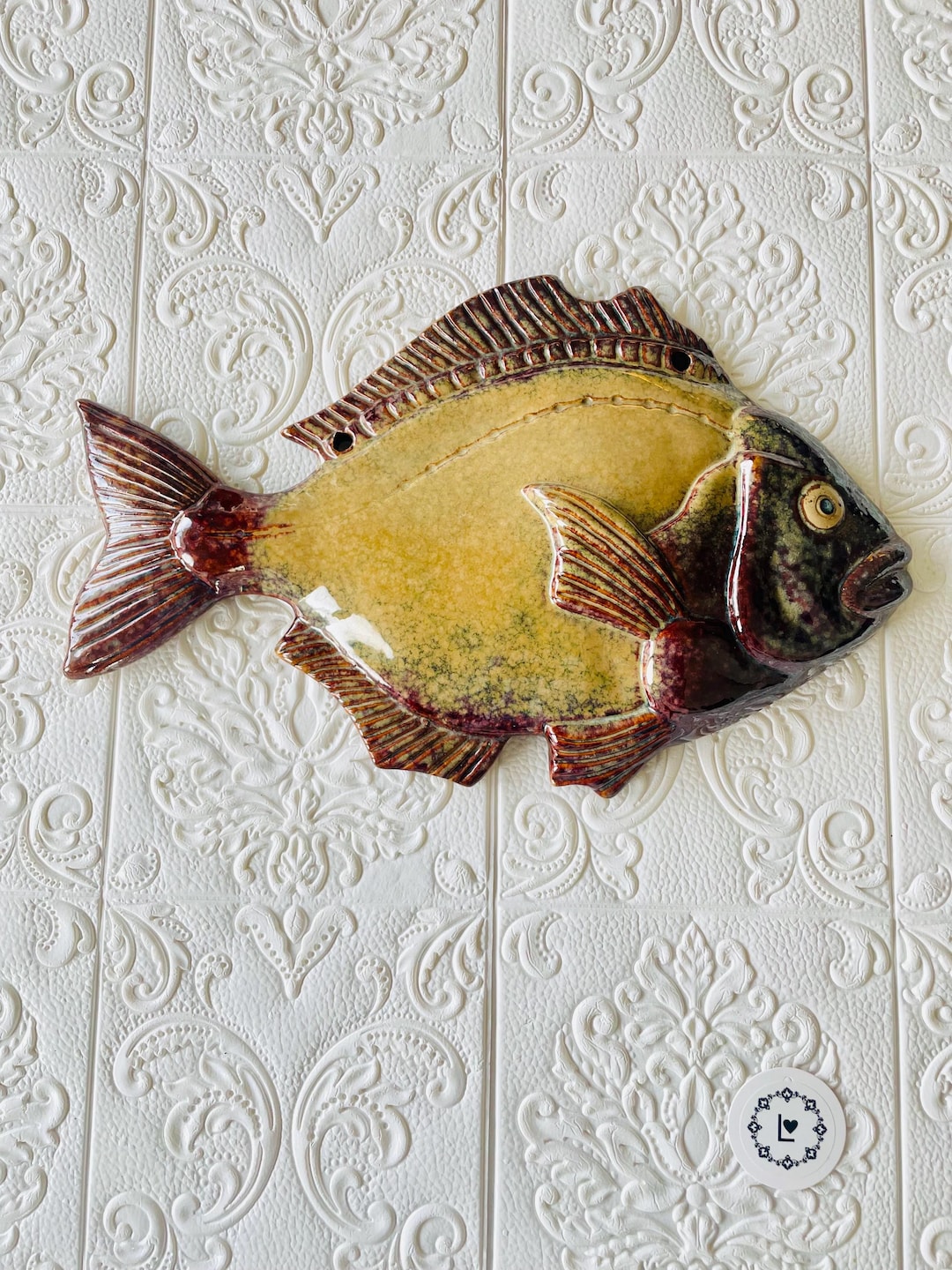 Vintage Fish Ceramic Wall Decor - Etsy