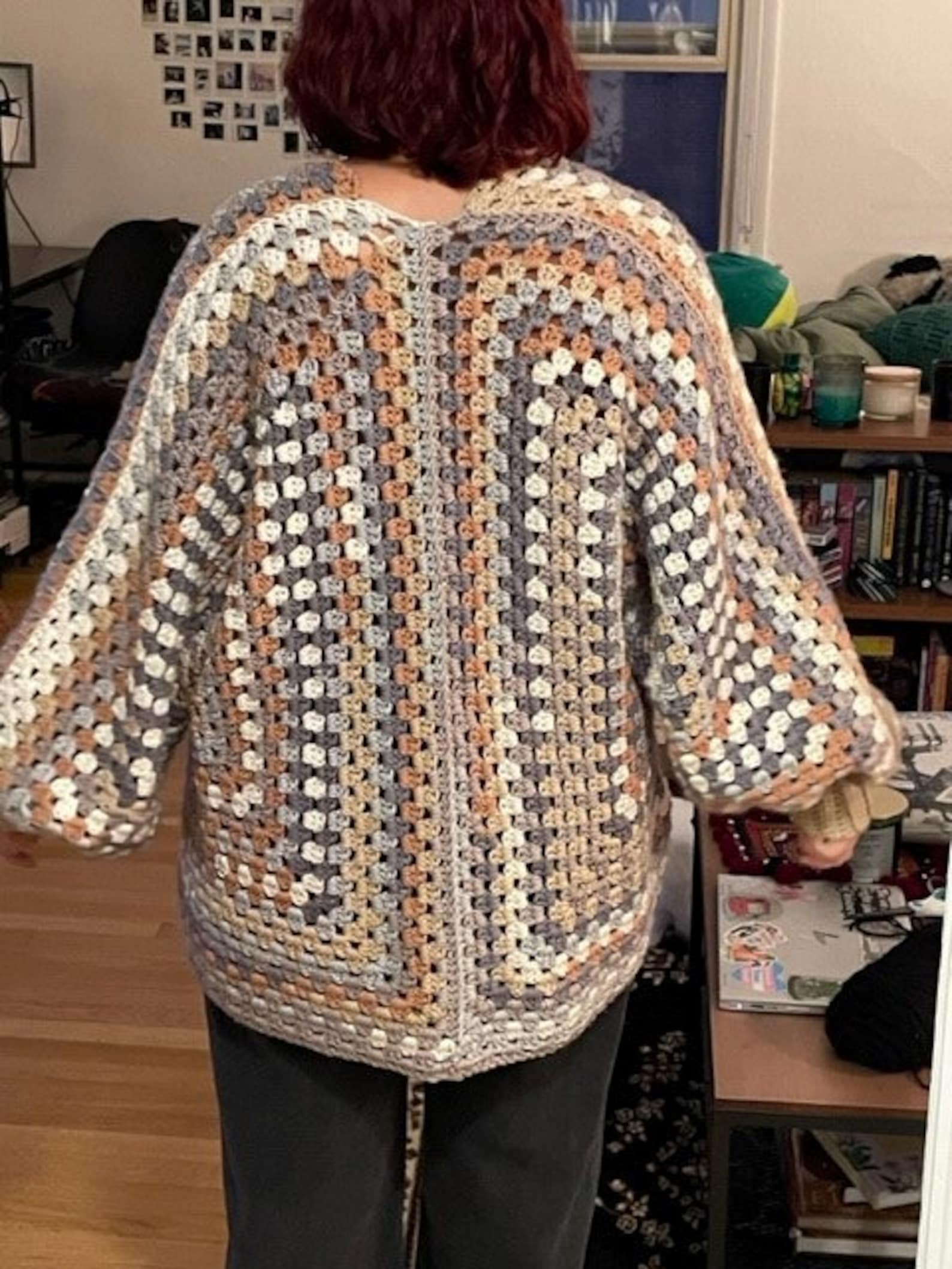 Granny Square Cardigan Pattern - Etsy