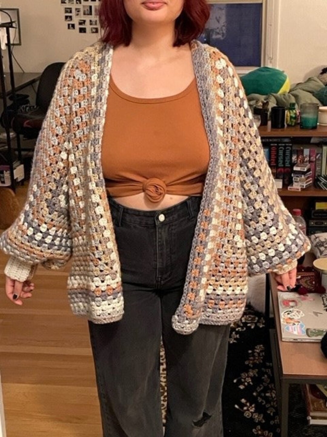 Granny Square Cardigan Pattern - Etsy