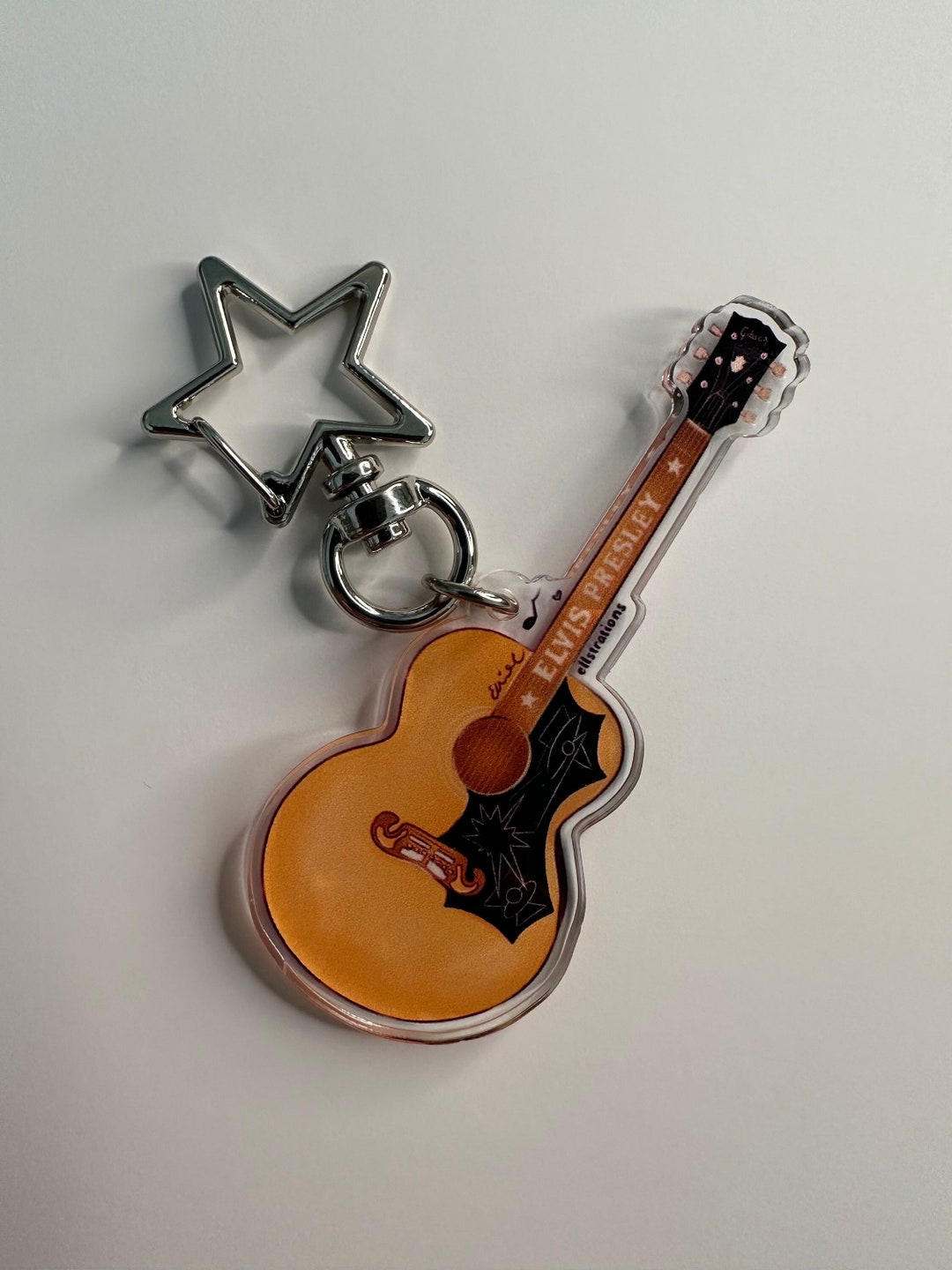 Ep's Iconic Guitar Keychain Charm - Etsy