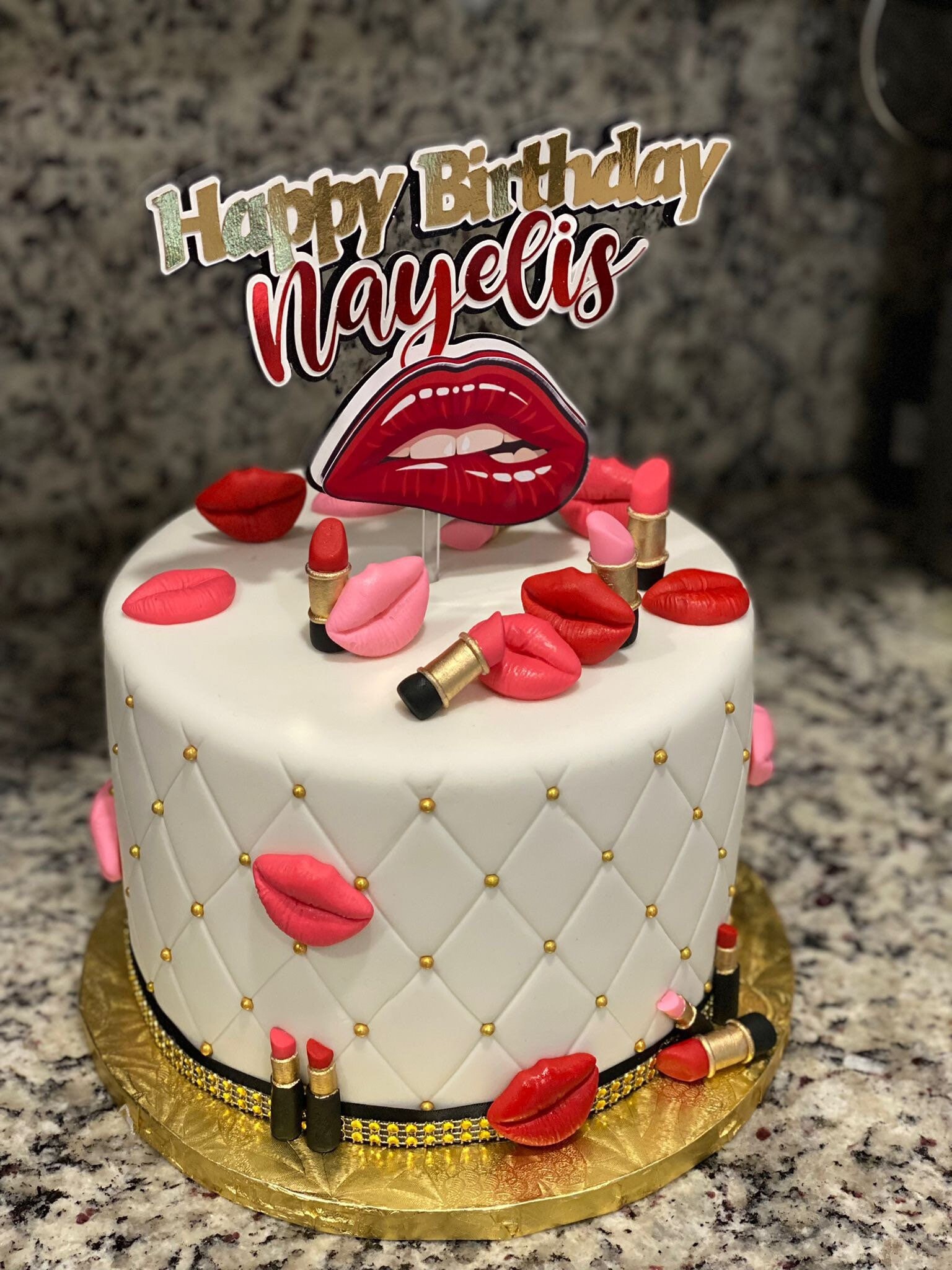 Lips Birthday Cake