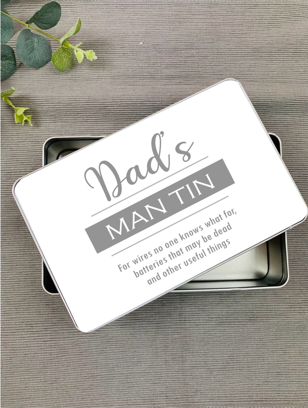 The MAN TIN Personalised Gift Mens Gift Ideas Personalised - Etsy