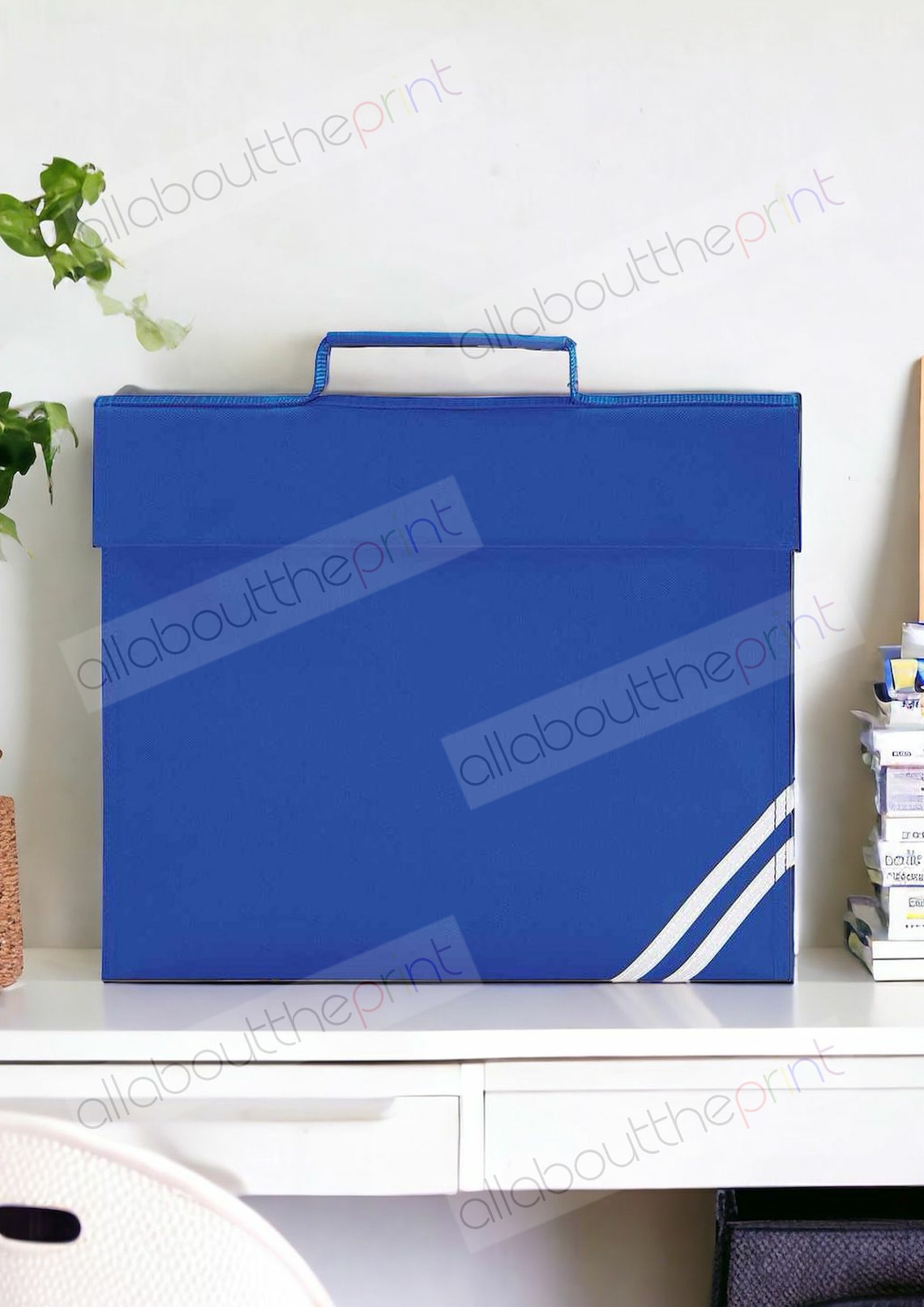 Blue School Book Bag Mockup Folder Document Holder Primary School ...