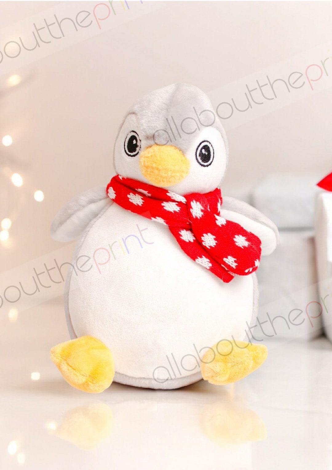 Mumbles Penguin Mockup Christmas Newborn Printme Bunny Plush Baby's ...