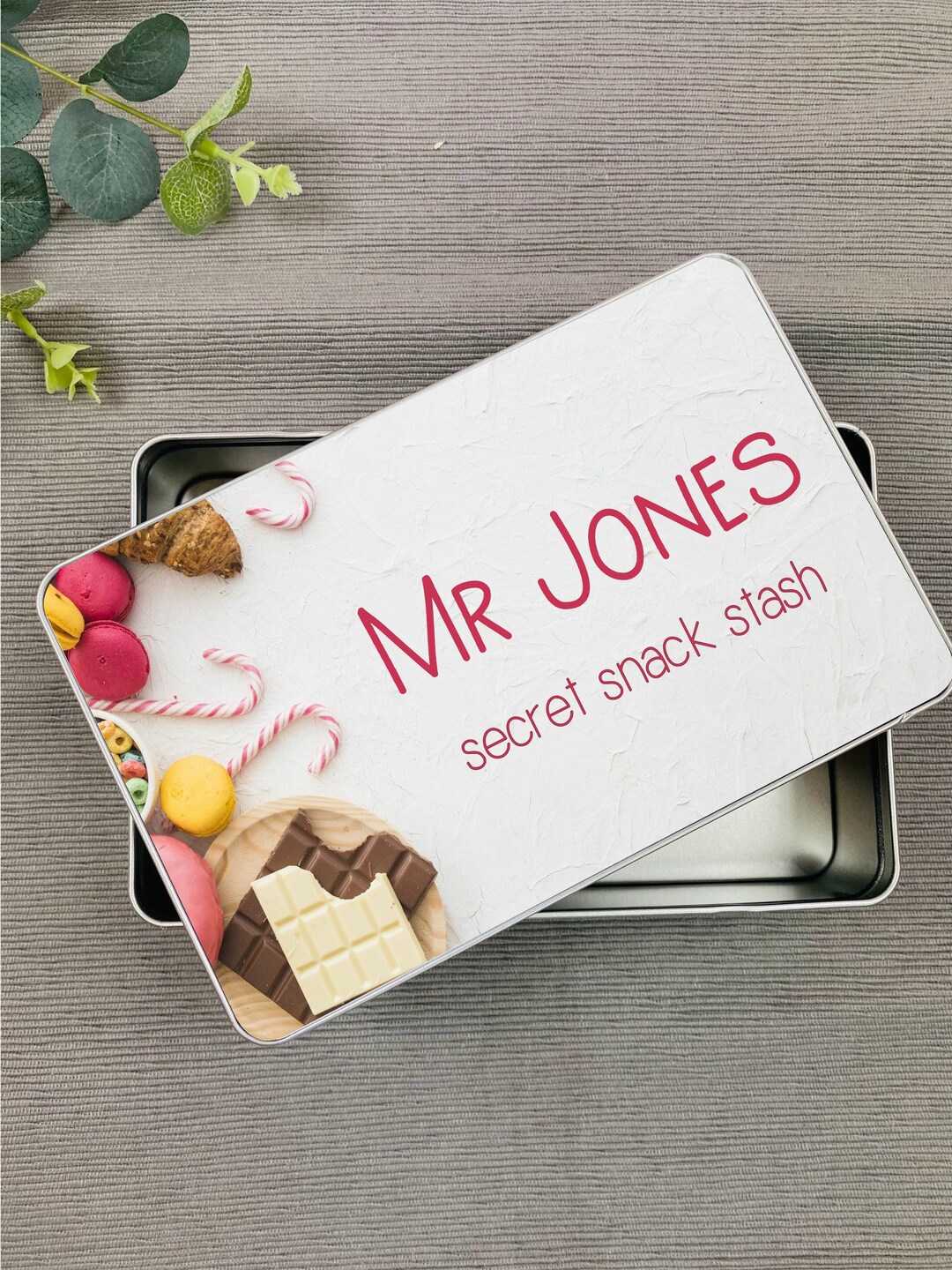 Personalised Teachers Secret Snack Stash Tin | Teacher Gift | Teacher ...