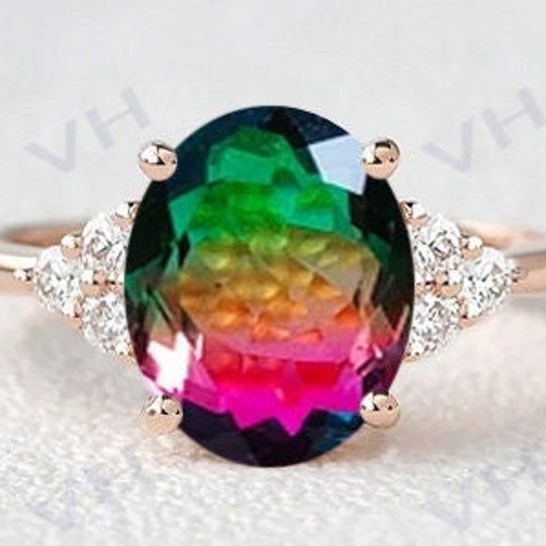 Tourmaline Engagement Ring - Etsy