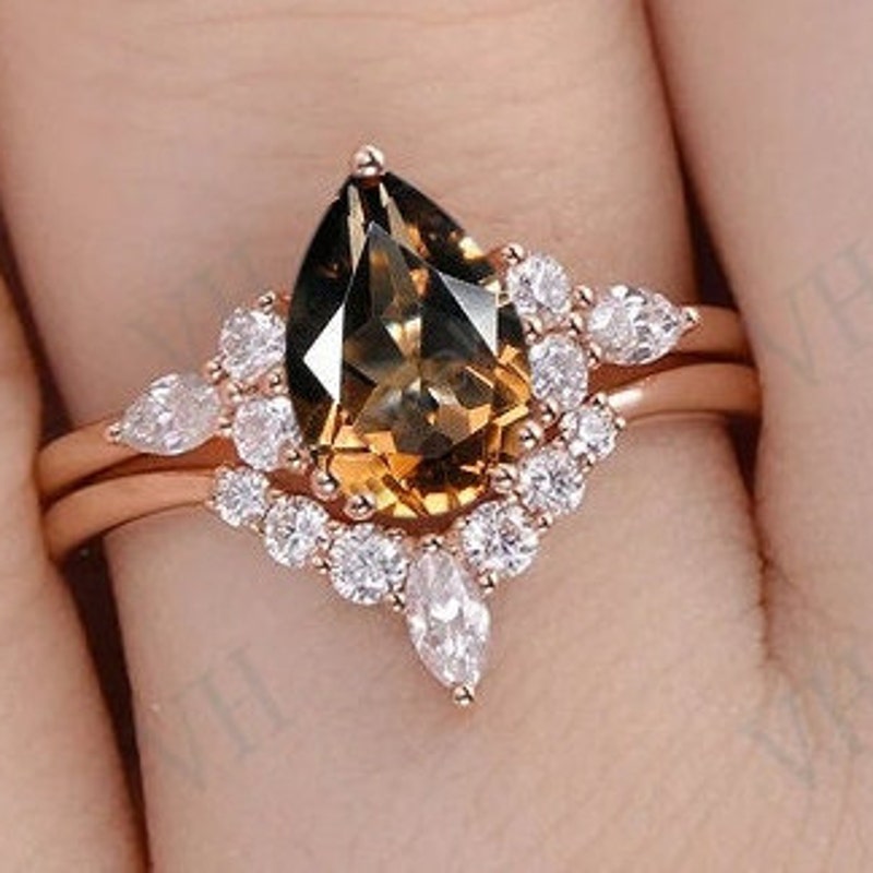 Crystal Wedding Ring - Etsy