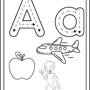 Teacher Alphabet Coloring Pages 27 Pages Printable Instant Download PDF ...