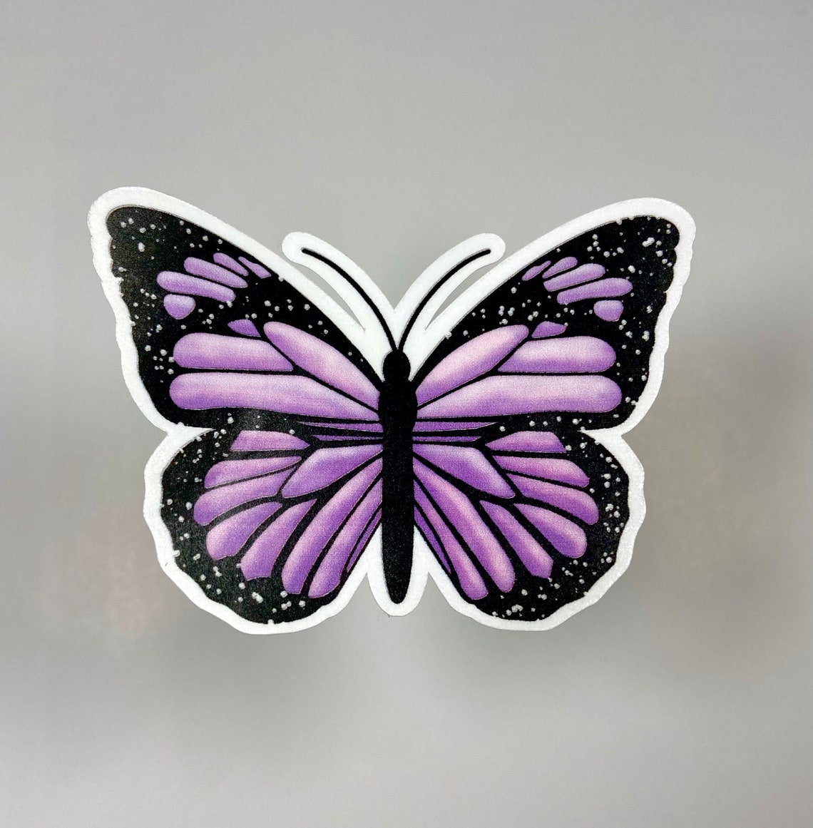 Purple Butterfly Sticker - Etsy