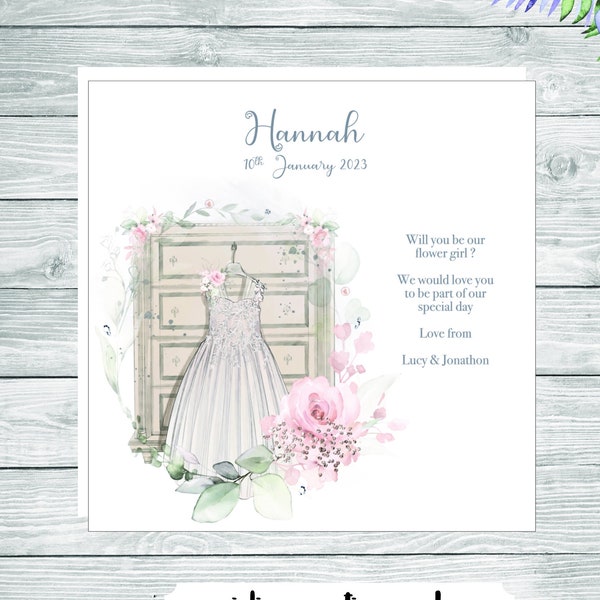 Flower Girl Invite - Etsy