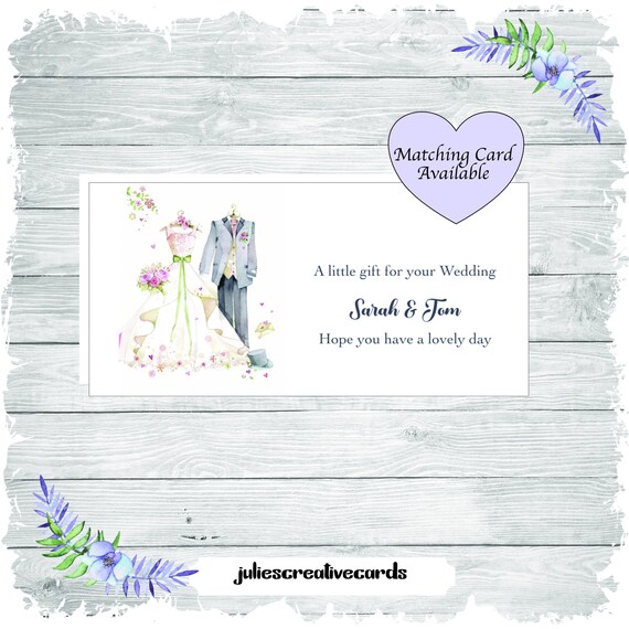 Personalised Wedding Money Wallet Stunning Bride and Groom - Etsy