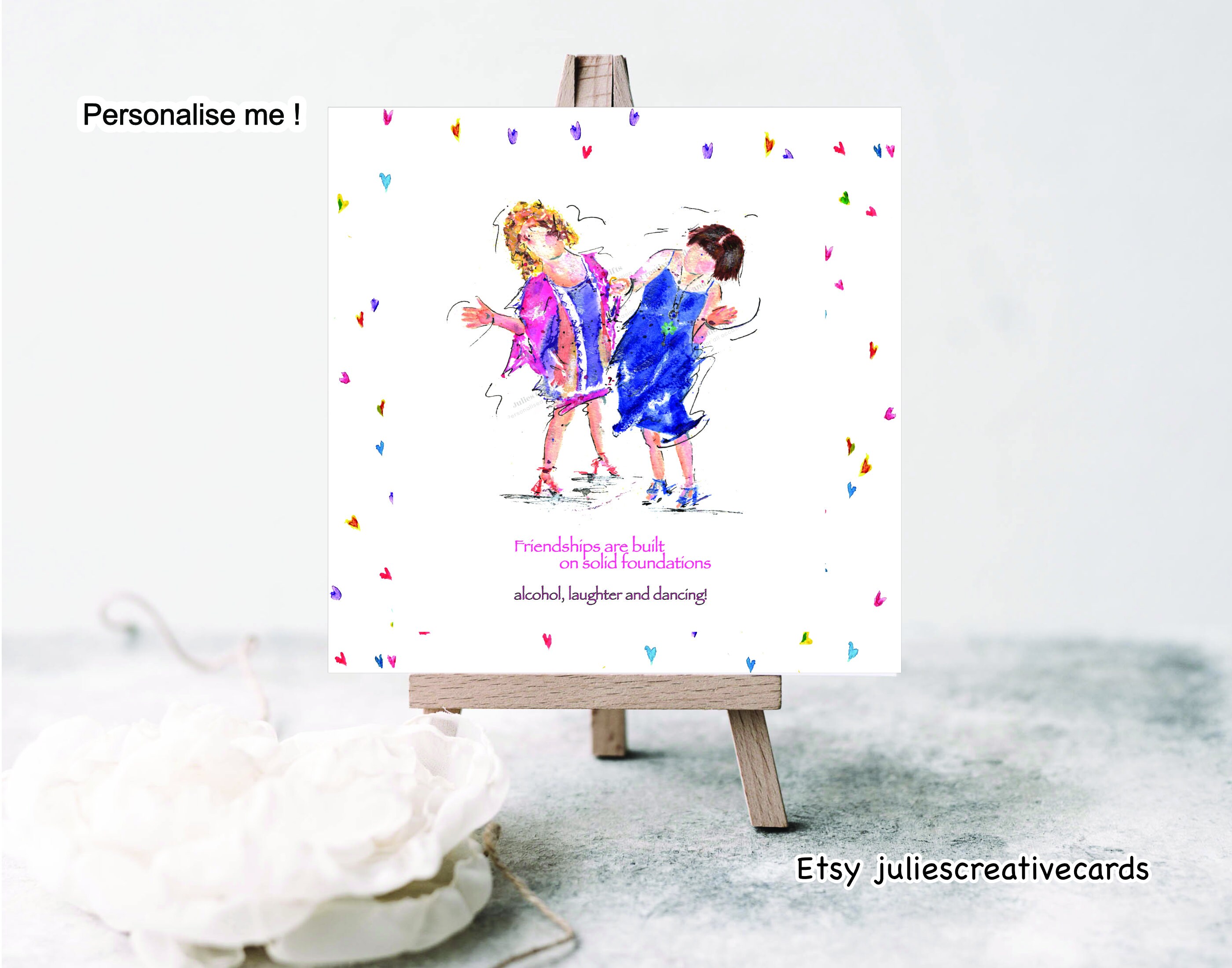 Rainbow Friendship Card Card for Special Friend Card for - Etsy UK