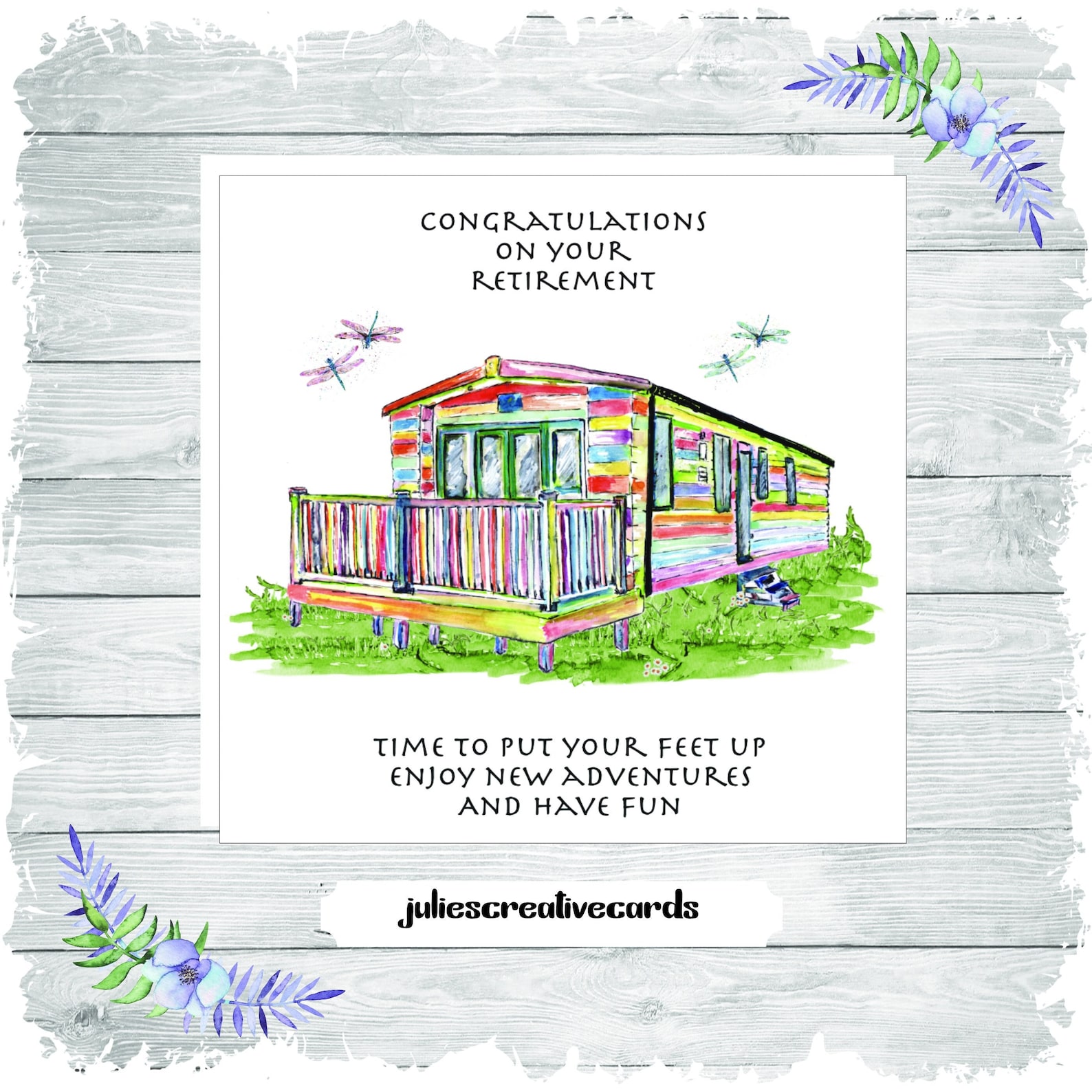 Retirement Card for a Caravan Lover, Caravan Life, Camping, Caravanning ...