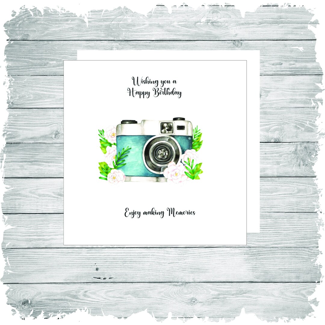 Handmade Birthday Card for a Camera Enthusiast - Etsy