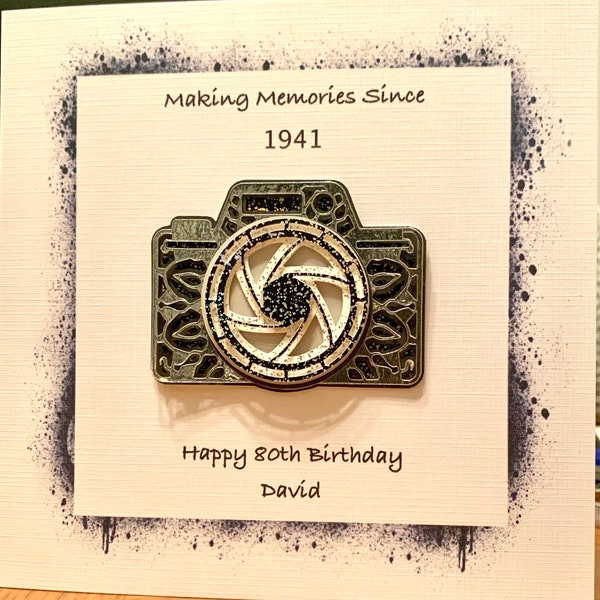 Camera Birthday Card - Etsy