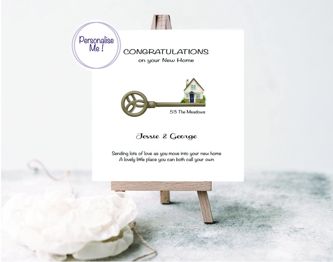 Personalized New Home Card: Congratulations Moving Card - Etsy