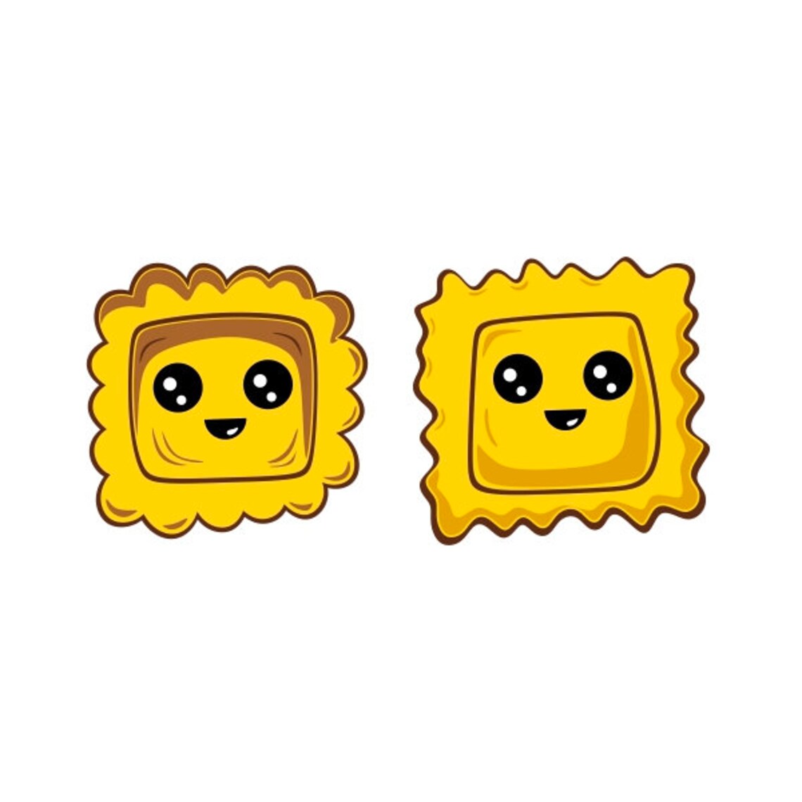 Cute Cartoon Ravioli Cuttable Design SVG PNG DXF & Eps Designs | Etsy