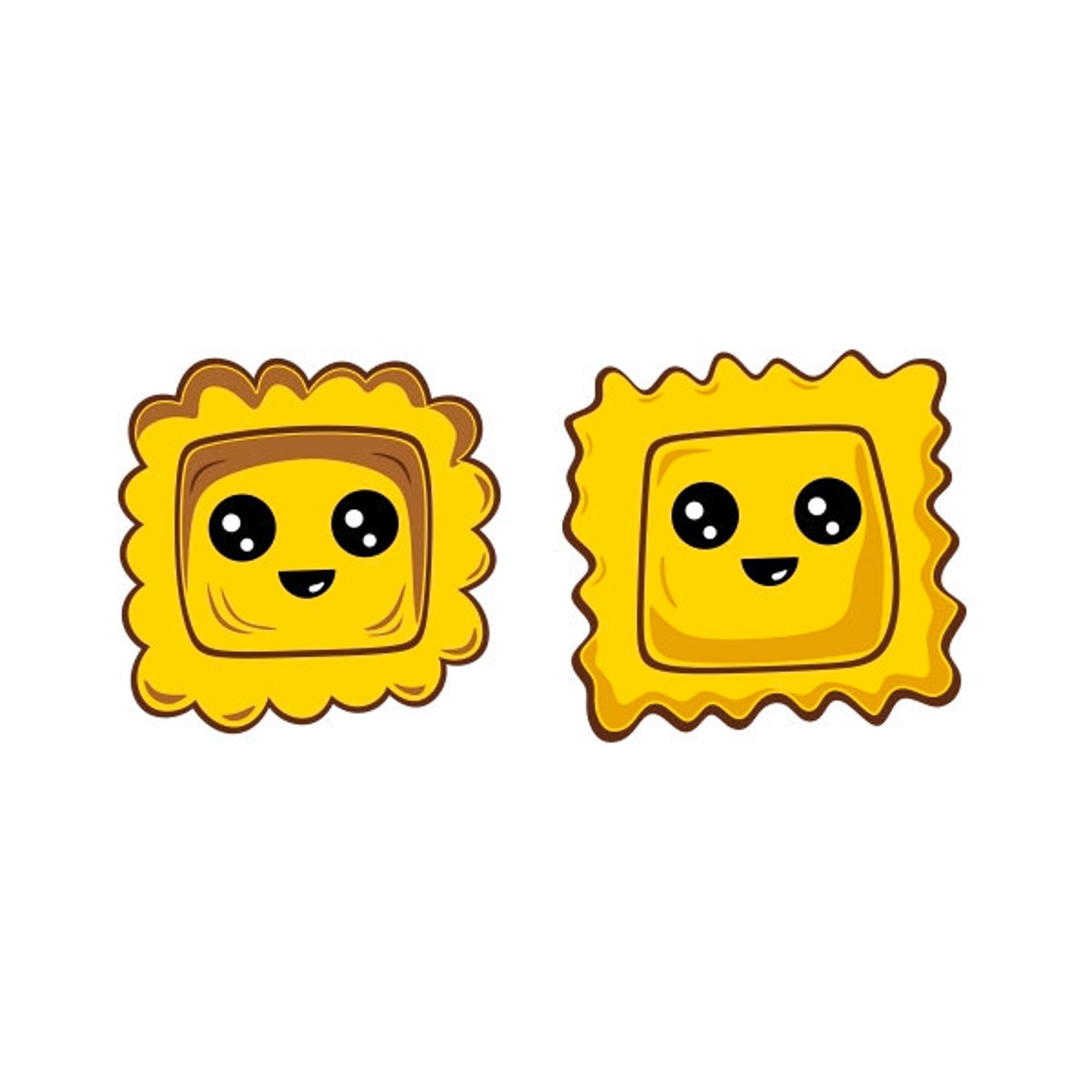 Cute Cartoon Ravioli Cuttable Design SVG PNG DXF & Eps Designs | Etsy