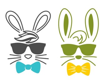 Easter Bunny Rabbit Cuttable Design Pack SVG PNG DXF & Eps Designs ...