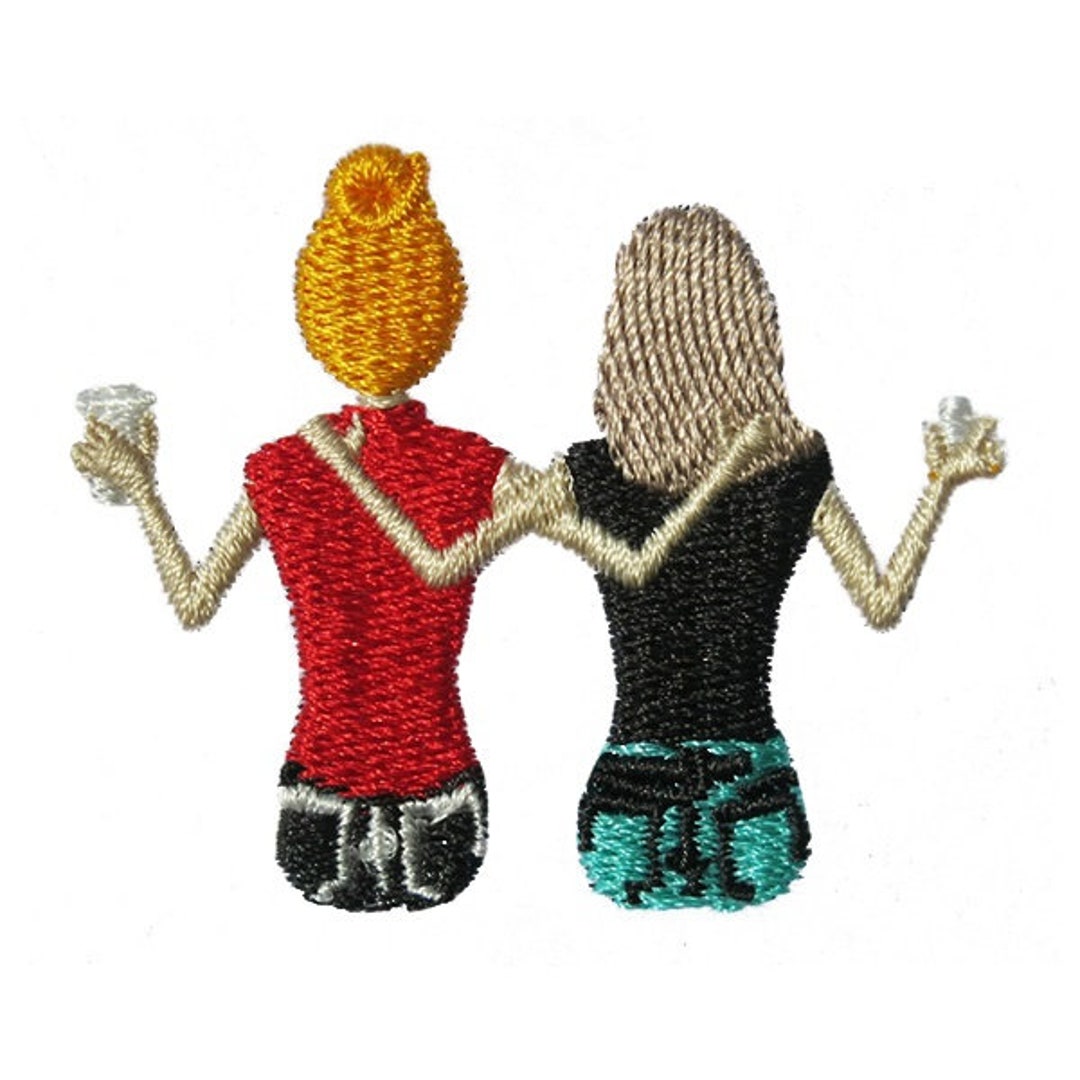 Best Friends Embroidery Design Instant Download PES DST - Etsy