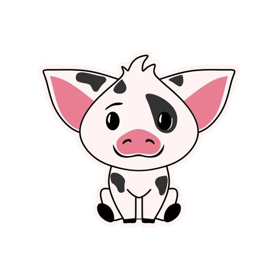 Spotted Pig Cuttable Design SVG PNG DXF & Eps Designs Cricut | Etsy