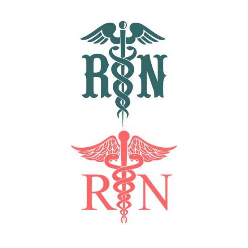 Registered Nurse Symbol Cuttable Design SVG PNG DXF & Eps - Etsy