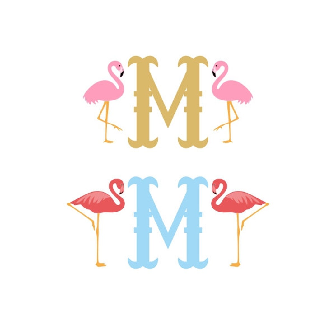 Flamingo Frame Cuttable Design SVG PNG DXF & Eps Designs Cricut Cameo ...