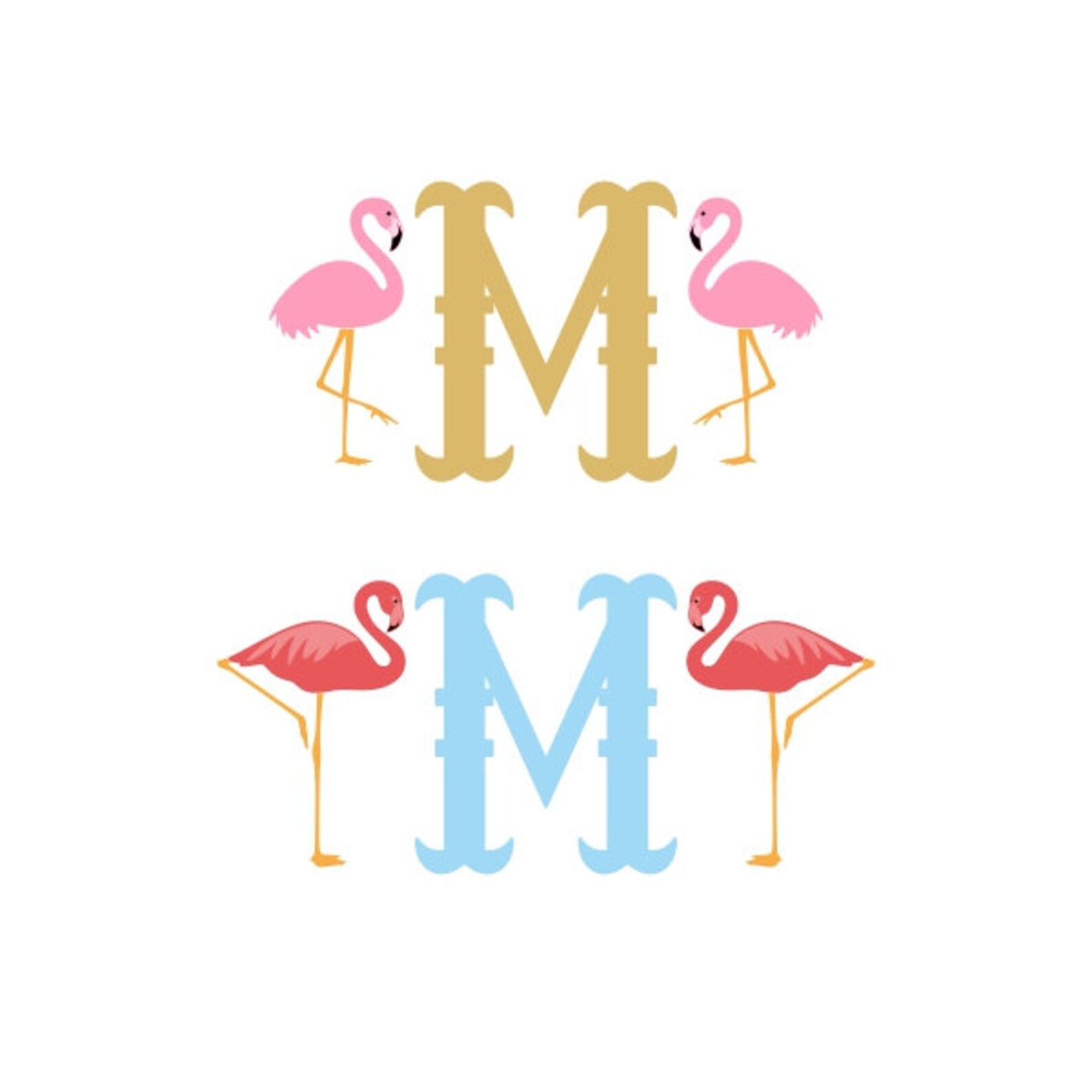 Flamingo Frame Cuttable Design SVG PNG DXF & eps Designs | Etsy