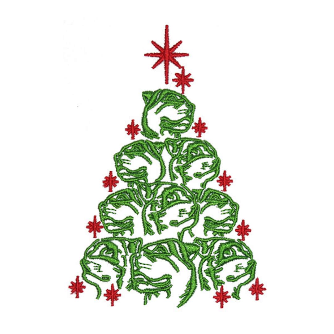 Rottweiler Christmas Tree Embroidery Design Instant Download PES DST - Etsy